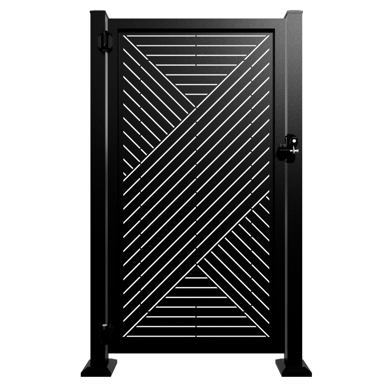 Custom Width Privacy Gate (Hexx) 68"H | HIDEAWAY USA