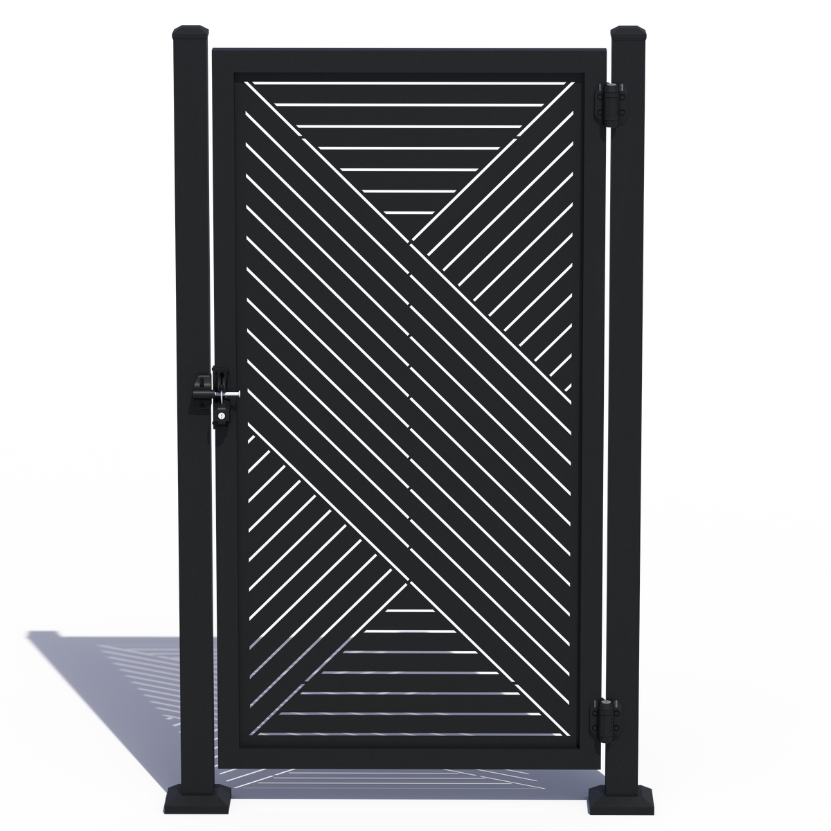 Custom Width Privacy Gate (Hexx) 68"H | HIDEAWAY USA