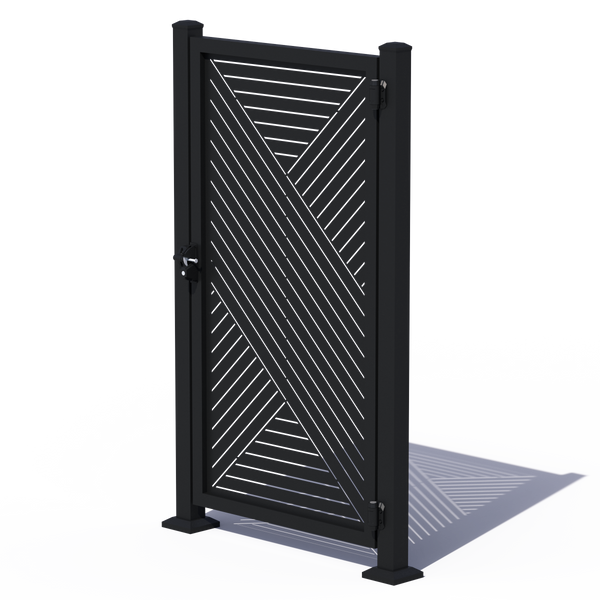 Custom Width Privacy Gate (Hexx) 68"H | HIDEAWAY USA