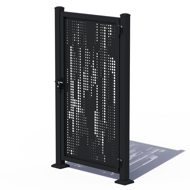 Custom Width Privacy Gate (Rain) 68"H | HIDEAWAY USA