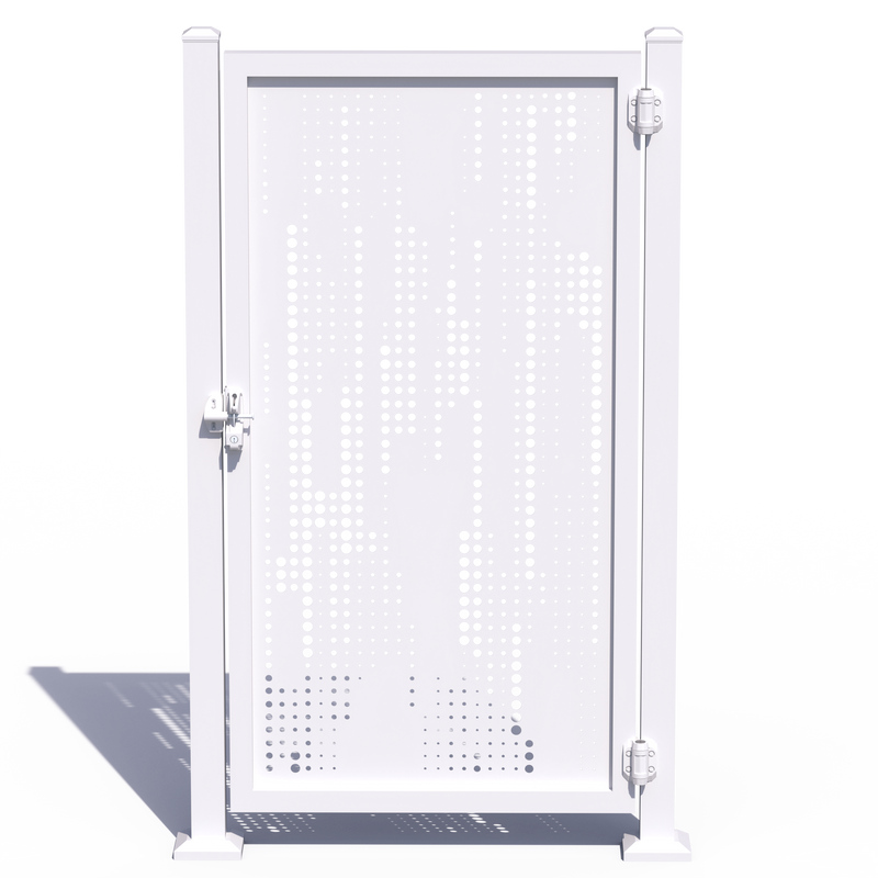 Custom Width Privacy Gate (Rain) 68"H | HIDEAWAY USA