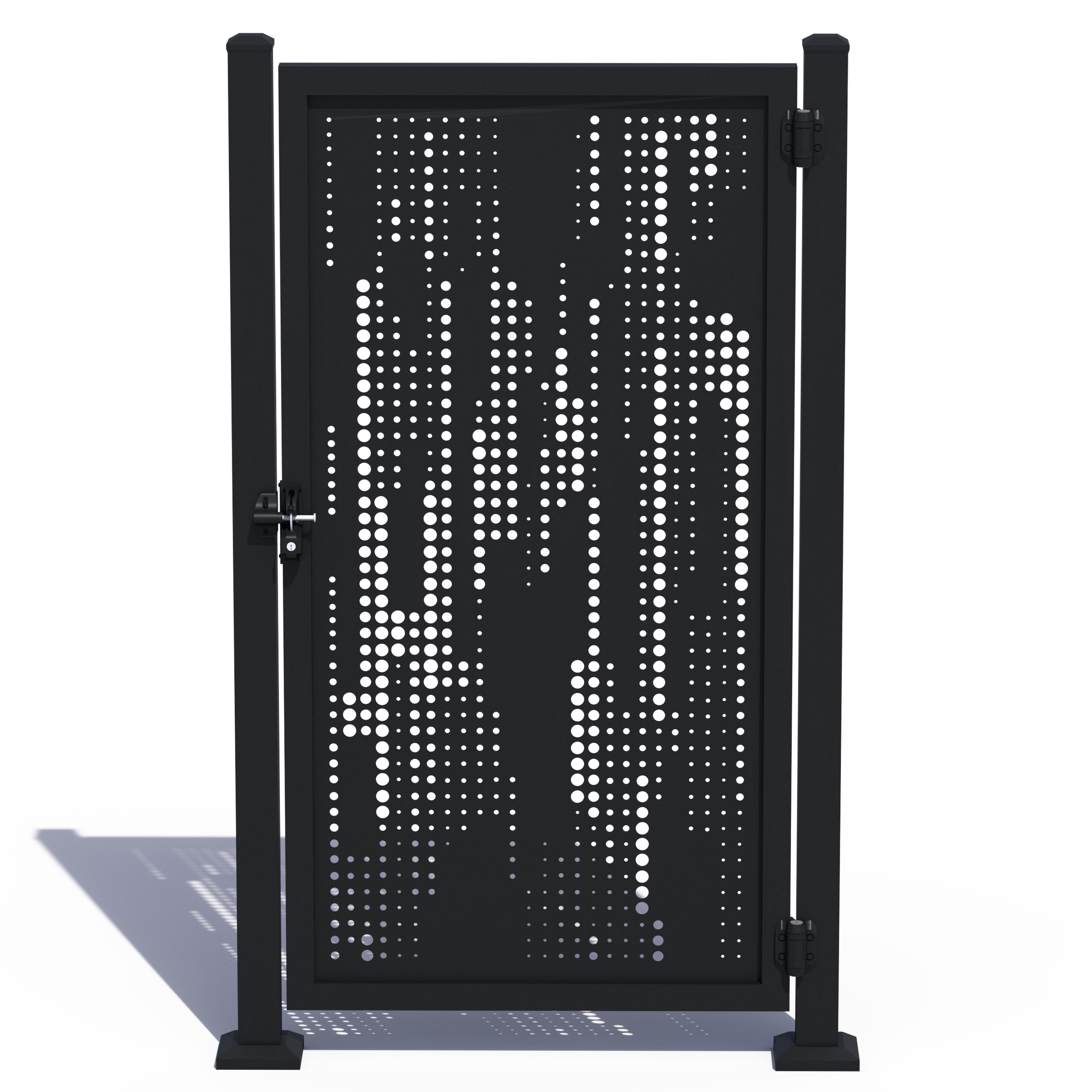 Custom Width Privacy Gate (Rain) 68"H | HIDEAWAY USA